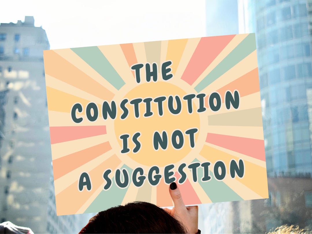 Constitution Protest Sign, Anti Trump Poster, Anti War Print, Political ...