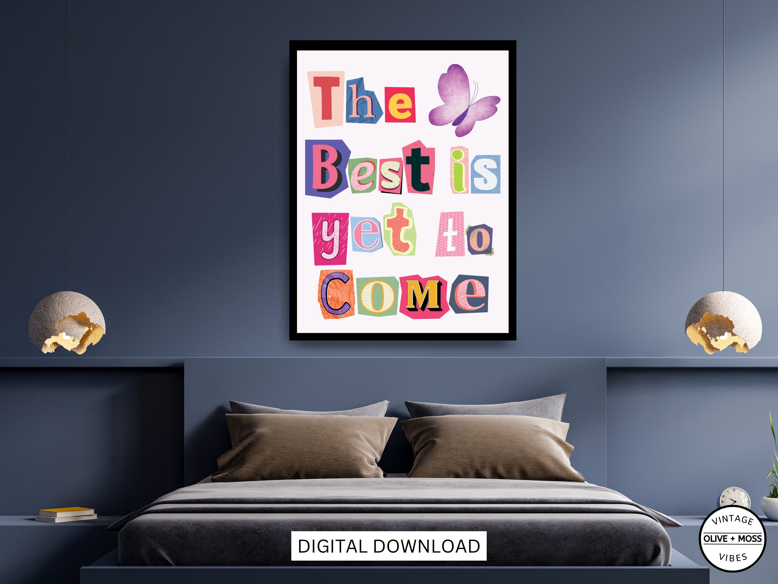 Teenage Room Decor Tween Affirmation Print Preppy Wall Art Maximalist ...