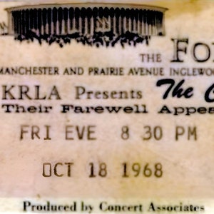 The Cream 1968 Concert Poster + Ticket. Ready to Frame! Music History ...