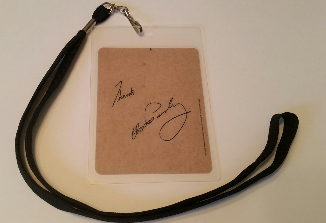 Elvis Presley 1976 Backstage Pass 2-sided With Signatures! Stage ...