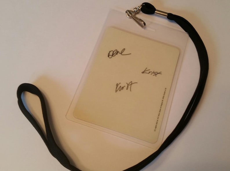 Nirvana Backstage Pass 2-sided With Signatures! Stage Commemorative ...