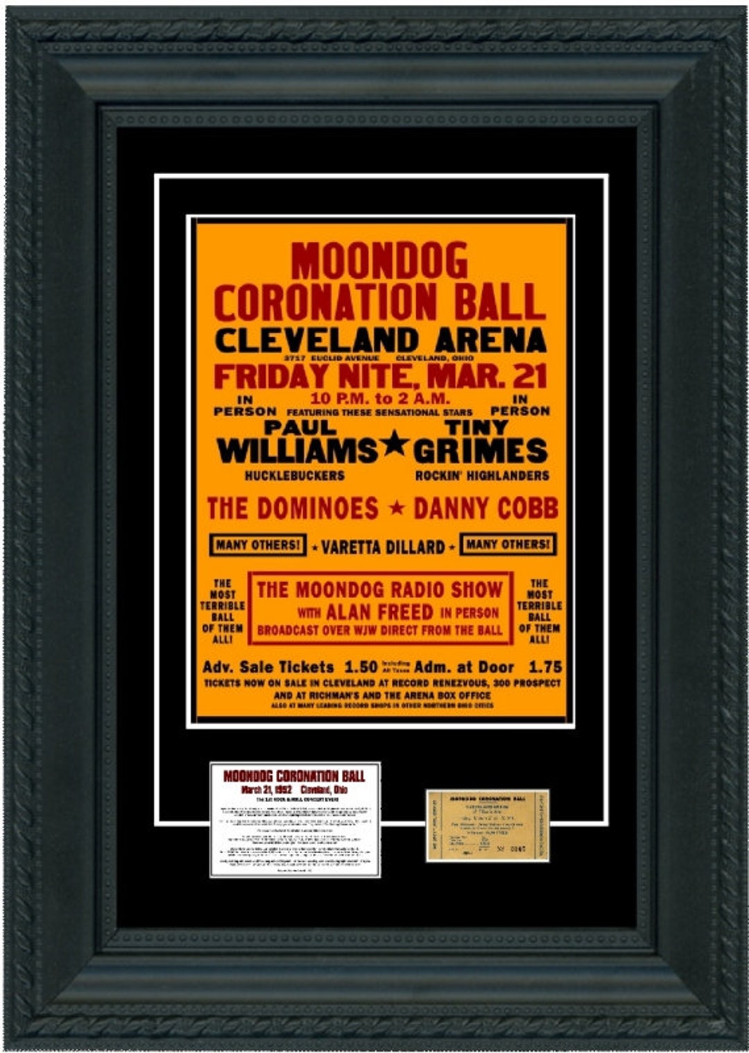 1952 Baile de coronación de Moondog: primer concierto de rock Póster y ...