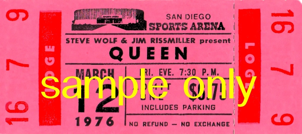 Queen 1976 Concert Poster & Ticket Ready to Frame! Historic. Opera Tour ...