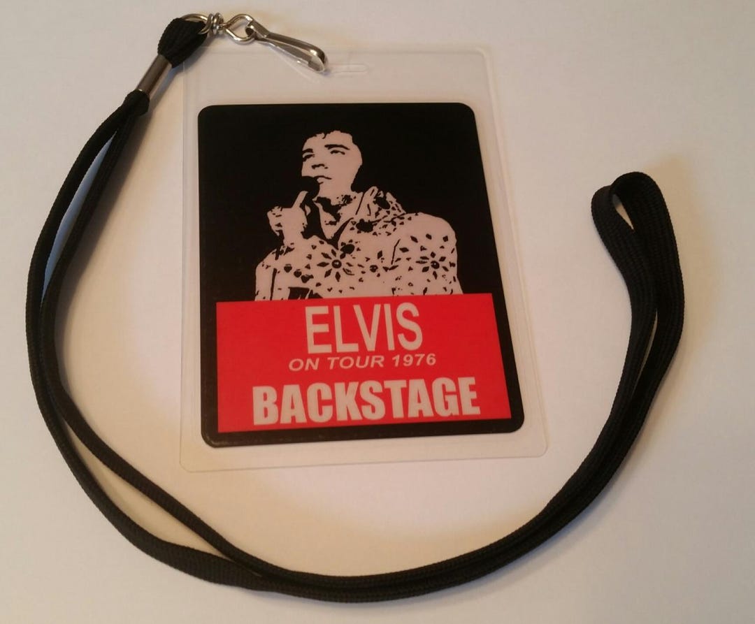 Elvis Presley 1976 Backstage Pass 2-sided With Signatures! Stage ...