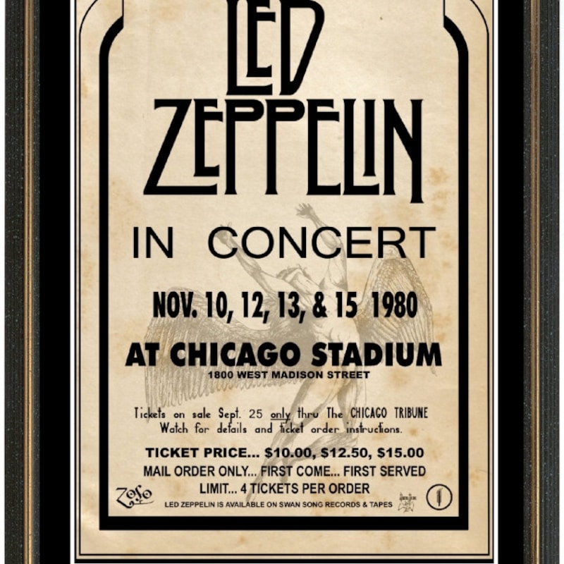 Led Zeppelin 2025 Tour Tickets - Etsy Australia