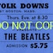 Beatles 1966 Boston Concert Poster + Ticket. Ready to Frame! Music ...