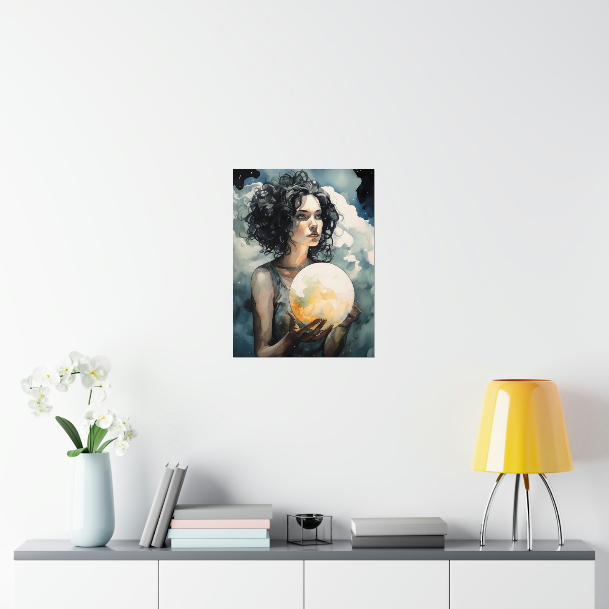 Moon Goddess Premium Matte Poster - Etsy
