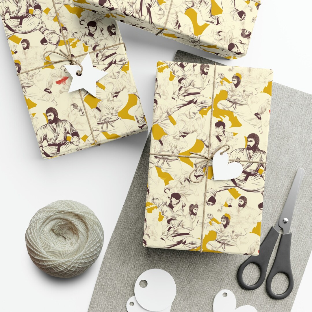 Jiu-jitsu MMA BJJ Judo Karate Wrapping Paper Perfect for Any - Etsy