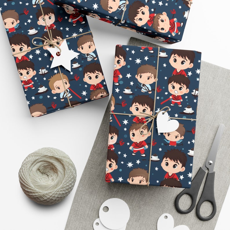 Cute Boy Junior Jiu-jitsu Judo Champion Gift Wrap Martial - Etsy