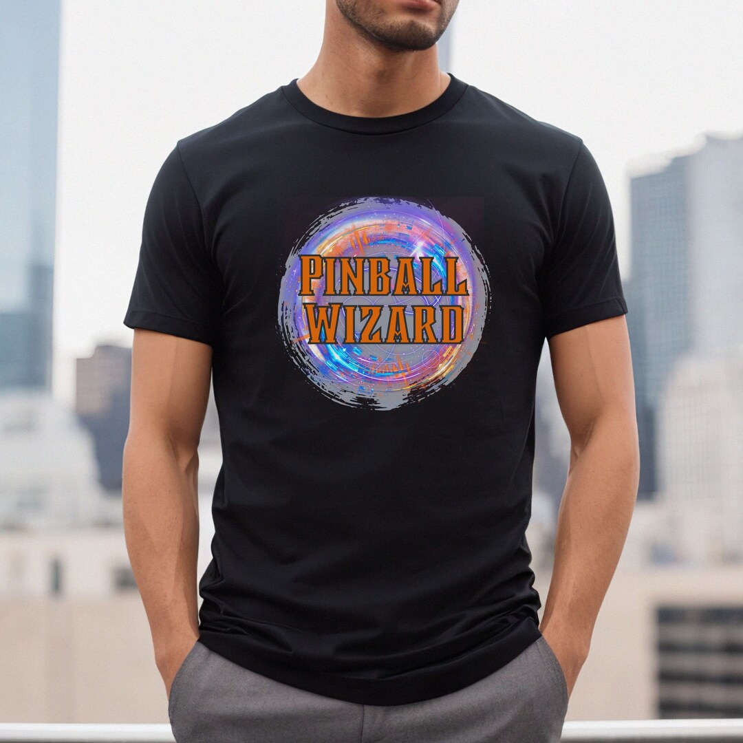 Pinball Wizard Short Sleeve Unisex T-shirt, Pinball Gift for Retro ...