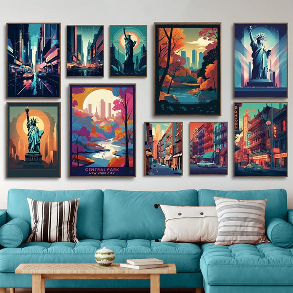 New York City Poster - Etsy