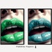 Glossy Lip Posters, Set of 10, Colorful Lips Gallery Wall Art, Retro ...