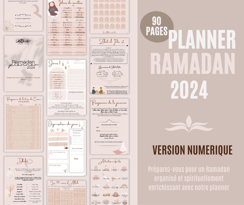 Ramadan Planner 2024 FR Complete of 90p Ramadan Preparations, Reading ...