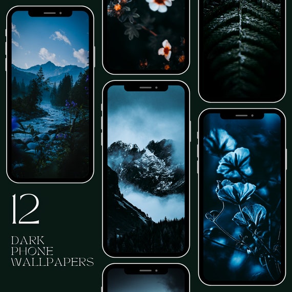Buy 12 Dark Moody Phone Wallpaper Phone Screensaver Pack Digital Download Online in India Etsy