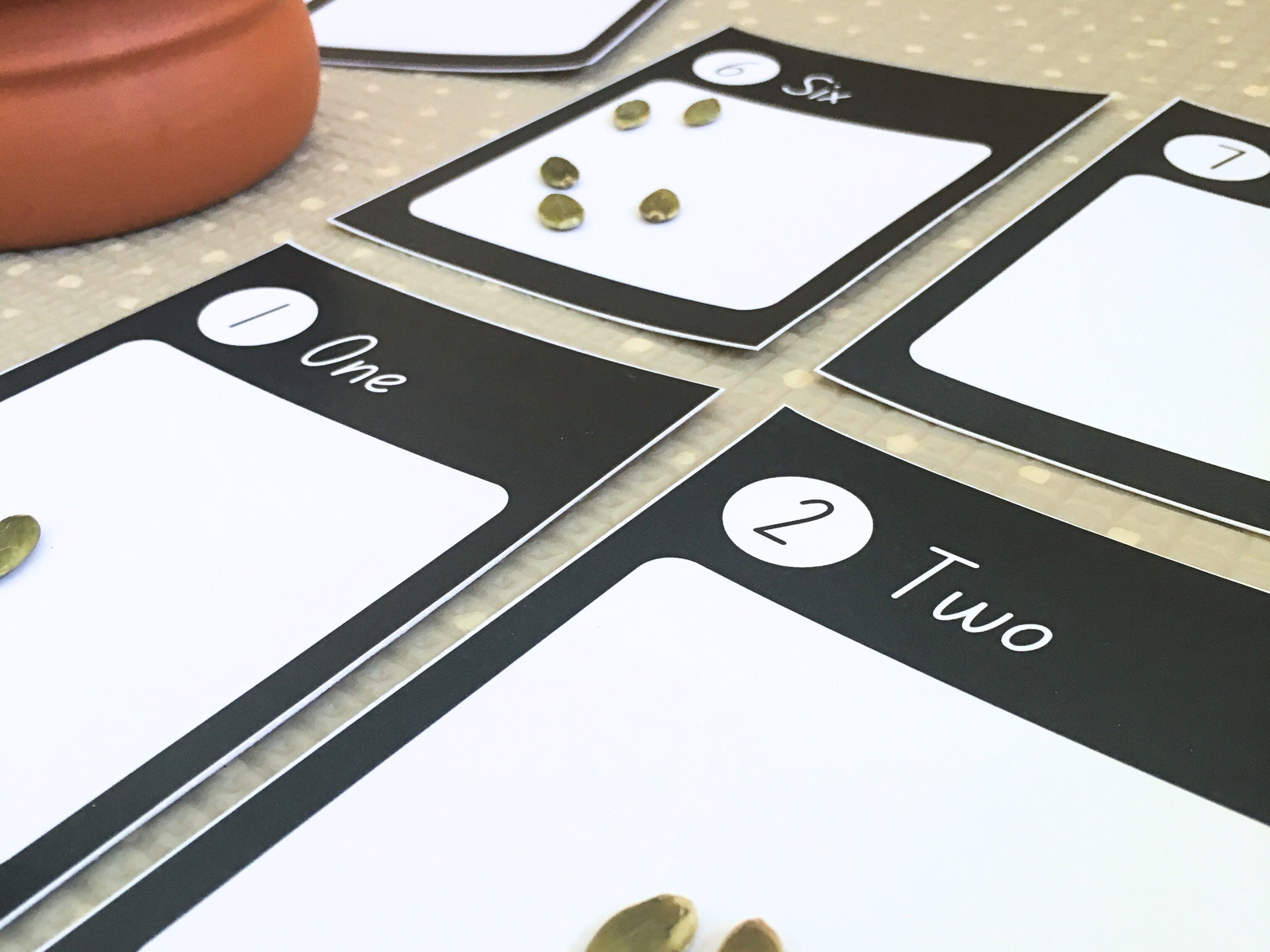 Number & Counting Display Cards - Reggio Emilia Math Provocation - Etsy