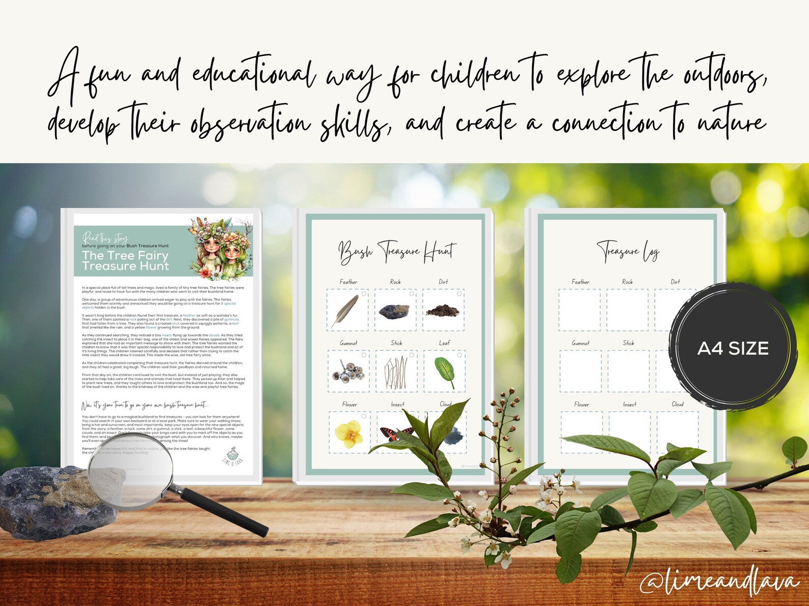 Bush Treasure Hunt Kit - Nature Scavenger Hunt for Kids - Etsy Australia