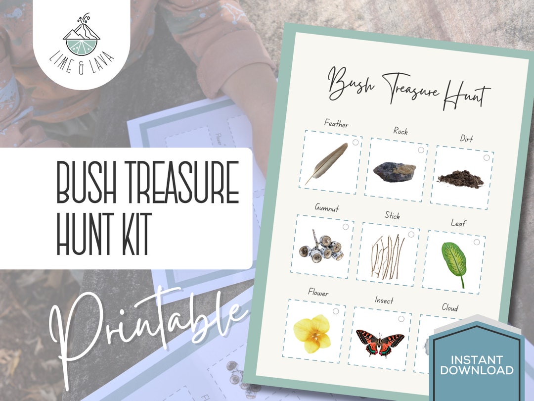 Bush Treasure Hunt Kit - Nature Scavenger Hunt for Kids - Etsy