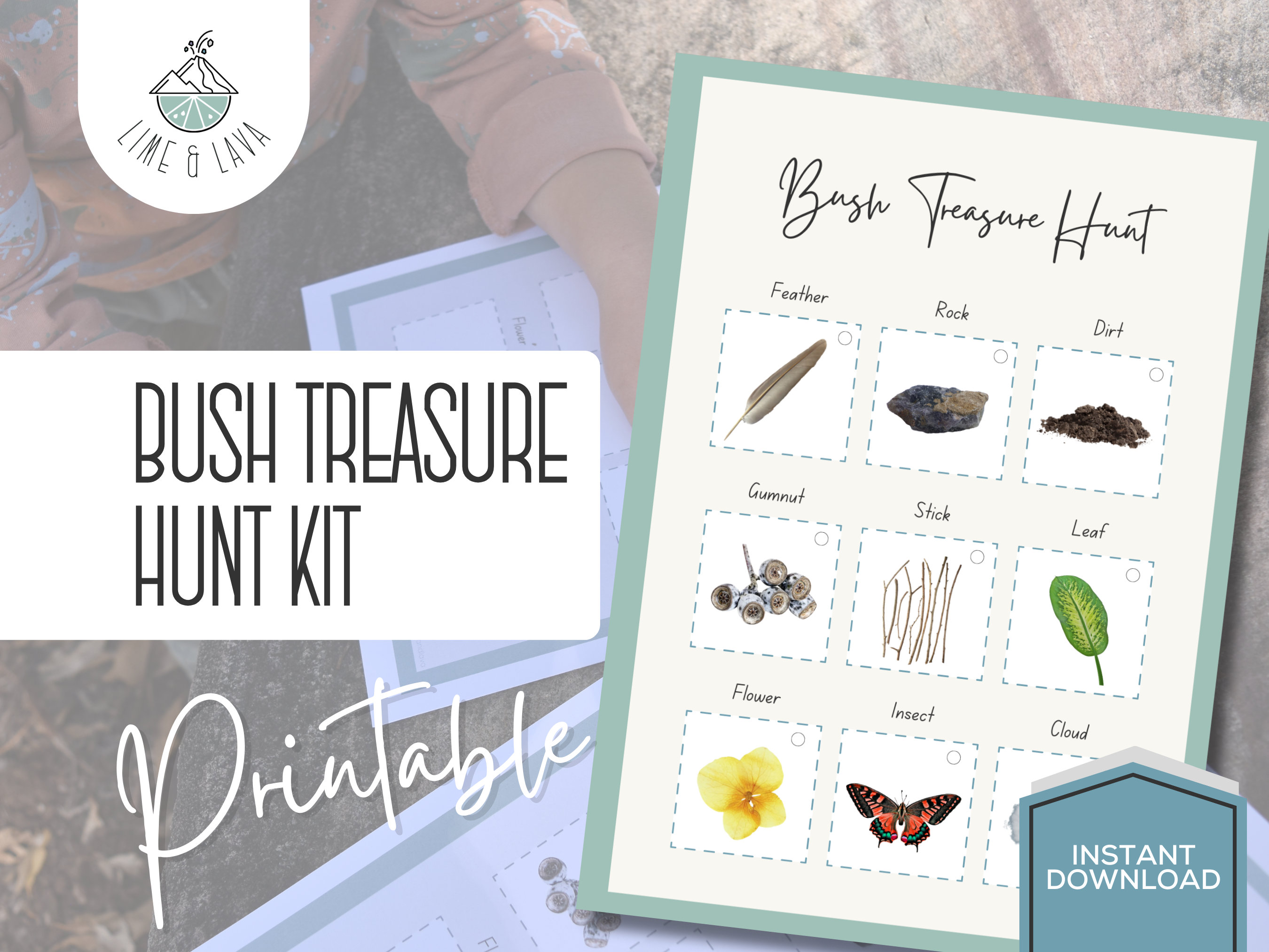 Bush Treasure Hunt Kit - Nature Scavenger Hunt for Kids - Etsy Australia