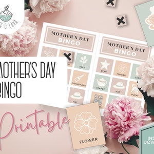 Printable Mother's Day Bingo Game - Etsy