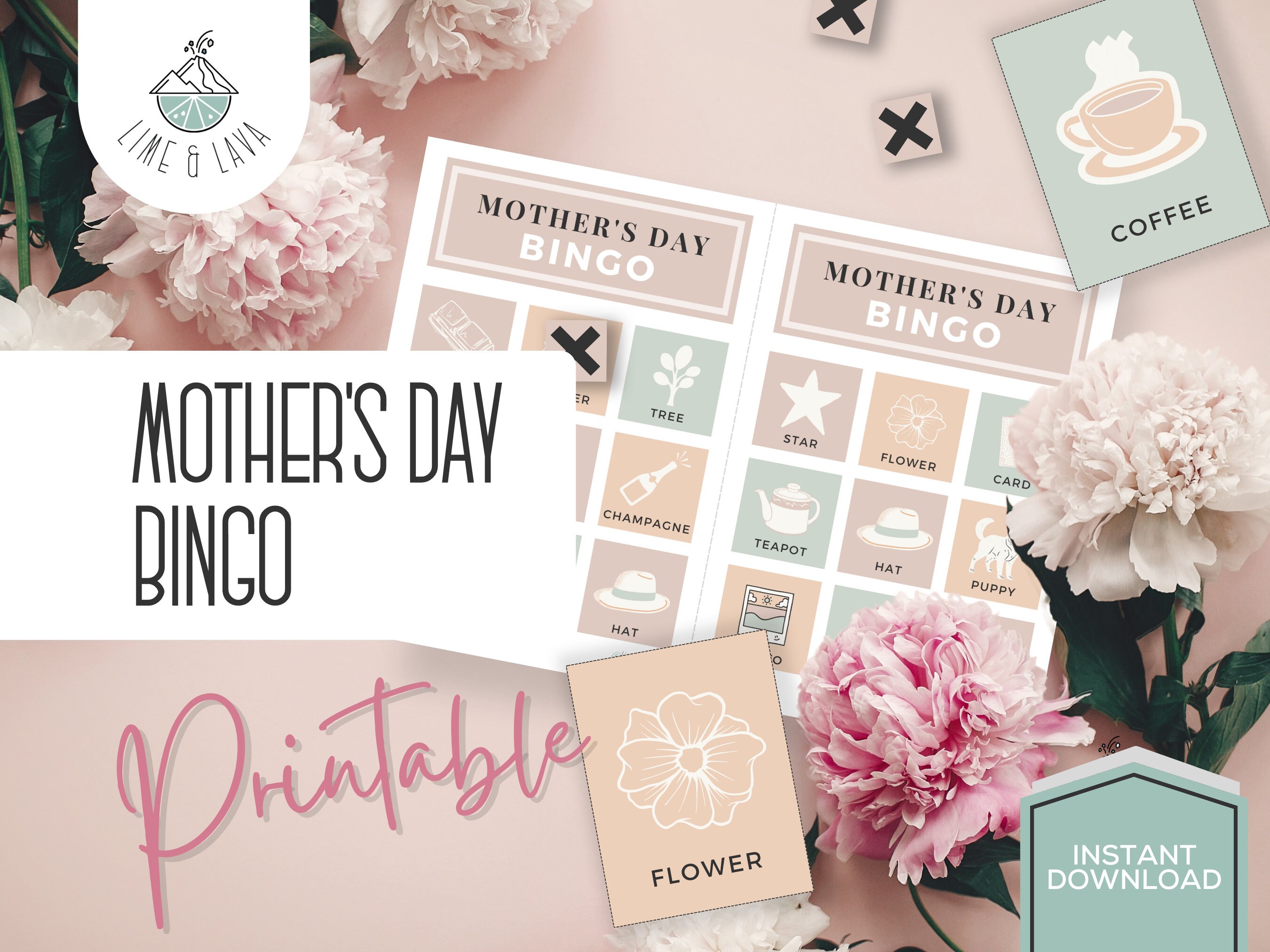 Printable Mother's Day Bingo Game - Etsy