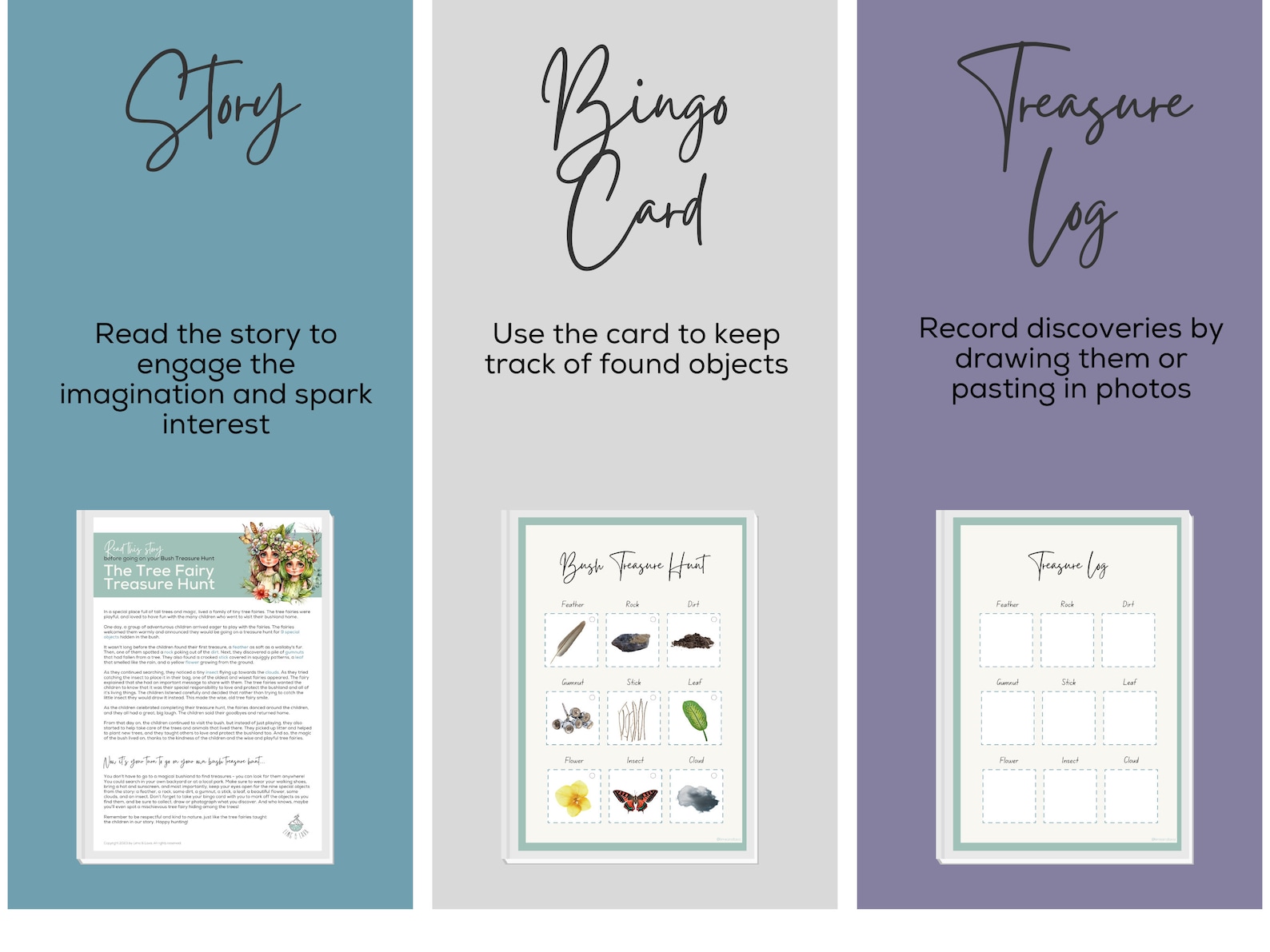 Bush Treasure Hunt Kit - Nature Scavenger Hunt for Kids - Etsy Australia