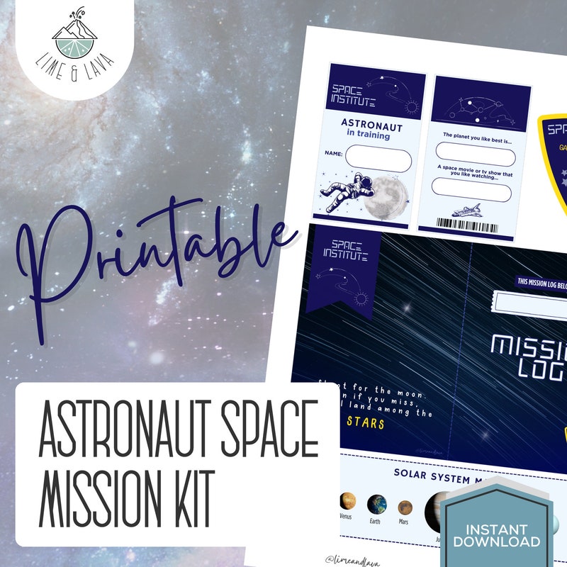Nasa Id Badge Template - Etsy