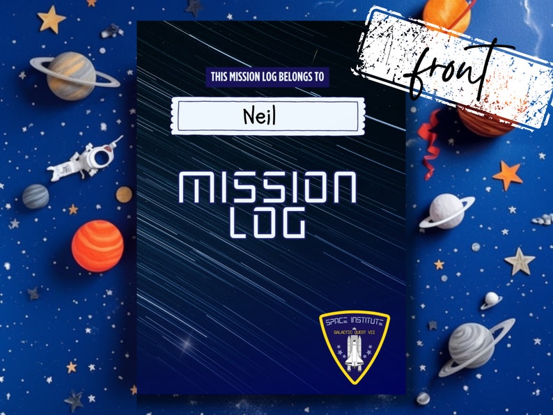 Astronaut ID Tag and Space Mission Kit - Printable - Etsy