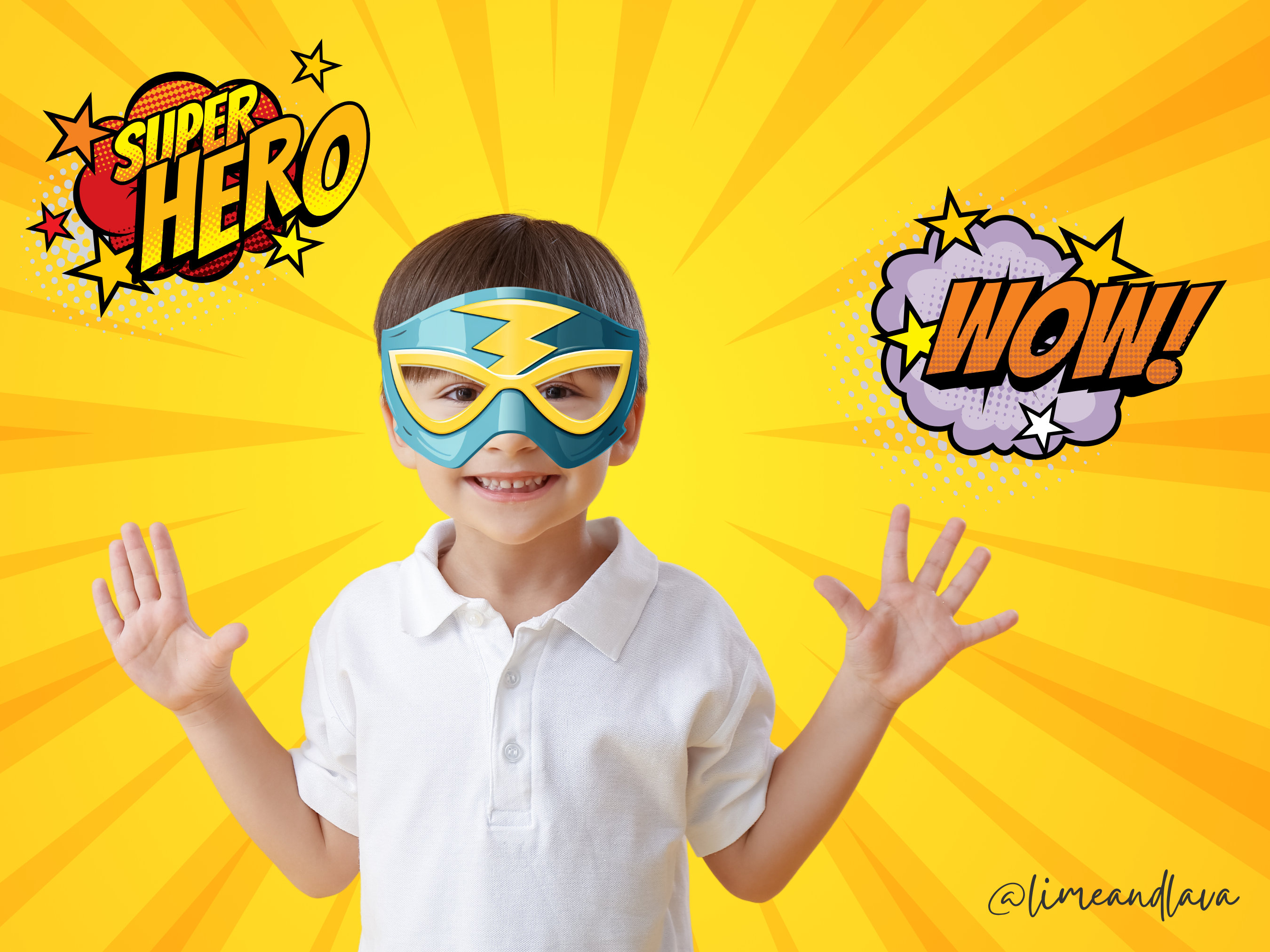 Superhero Printable Masks for Kids - Set of 10 Cut Out Masks for ...