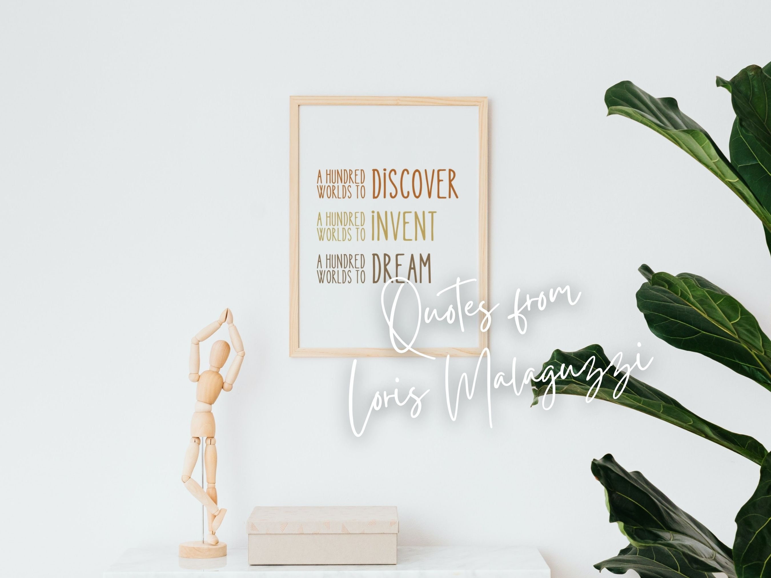 Reggio Emilia Wall Art - Set of 6 Quotes & Images Inspired by Loris ...