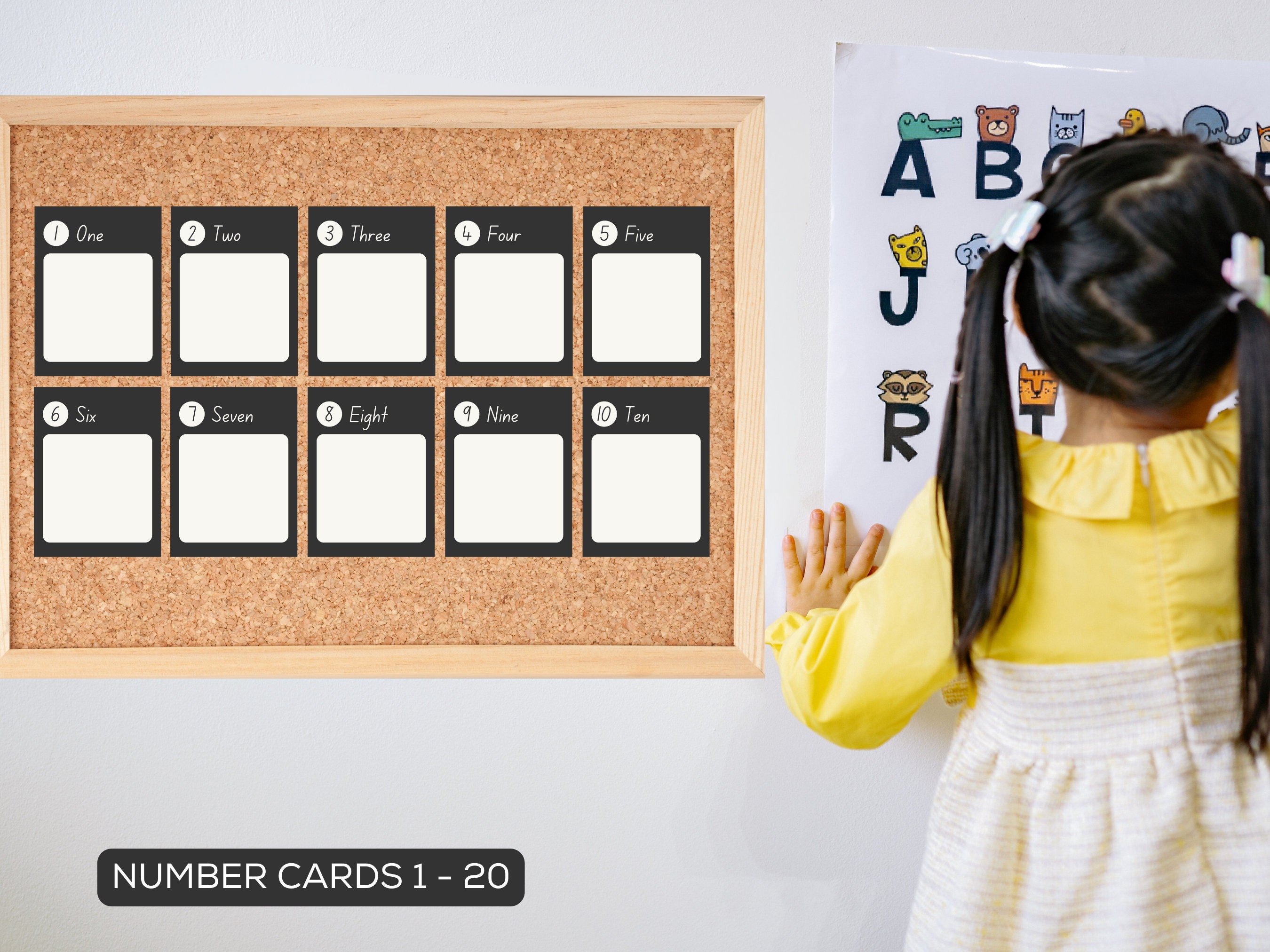 Number & Counting Display Cards - Reggio Emilia Math Provocation - Etsy