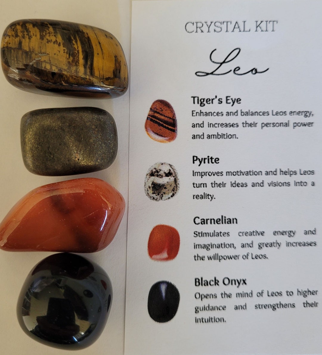 Leo Zodiac Gemstone Kit - Etsy