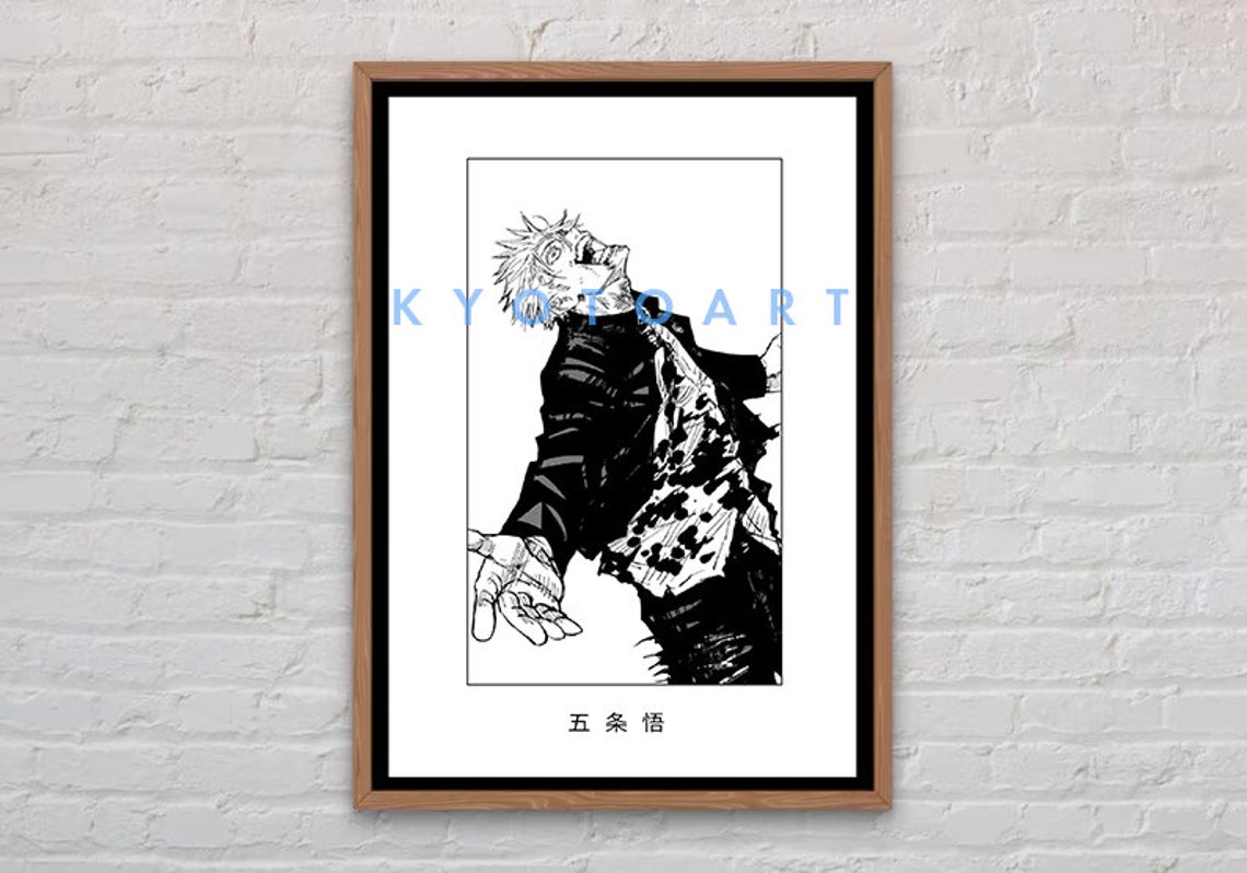Gojo Satoru Anime Manga Wall Paint Jujutsu Kaisen Anime Wall Paint Kit ...
