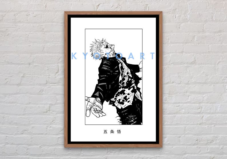 Gojo Satoru Anime Manga Wall Paint Jujutsu Kaisen Anime Wall Paint Kit ...