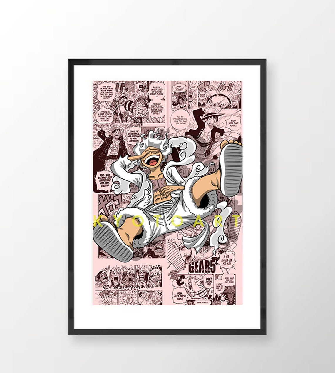 Gear 5 Luffy Anime Manga Wall Paint Luffy Paint Kit One Piece Luffy ...