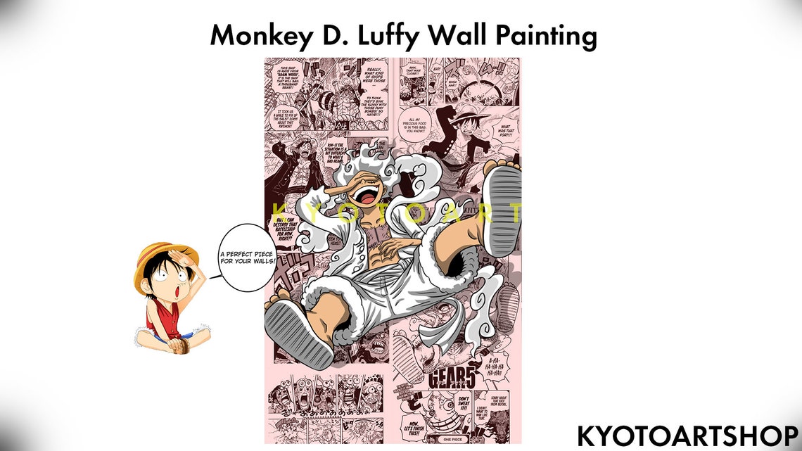 Gear 5 Luffy Anime Manga Wall Paint Luffy Paint Kit One - Etsy