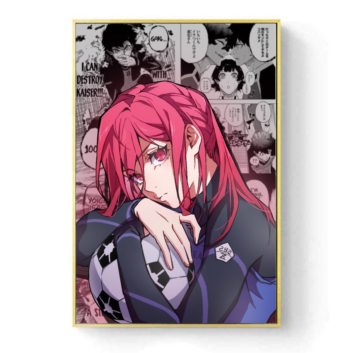 Chigiri Hyouma Anime Manga Wall Paint Blue Lock Anime Wall Paint Kit BL ...