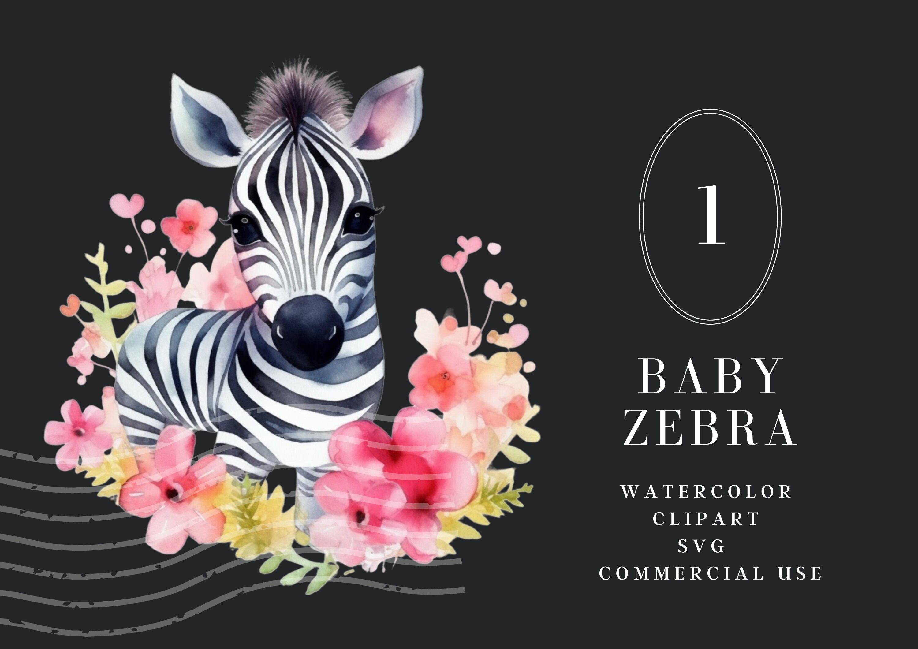 Zebra Clipart | Zebra SVG | Baby Zebra Clipart | Cute Zebra Clipart ...
