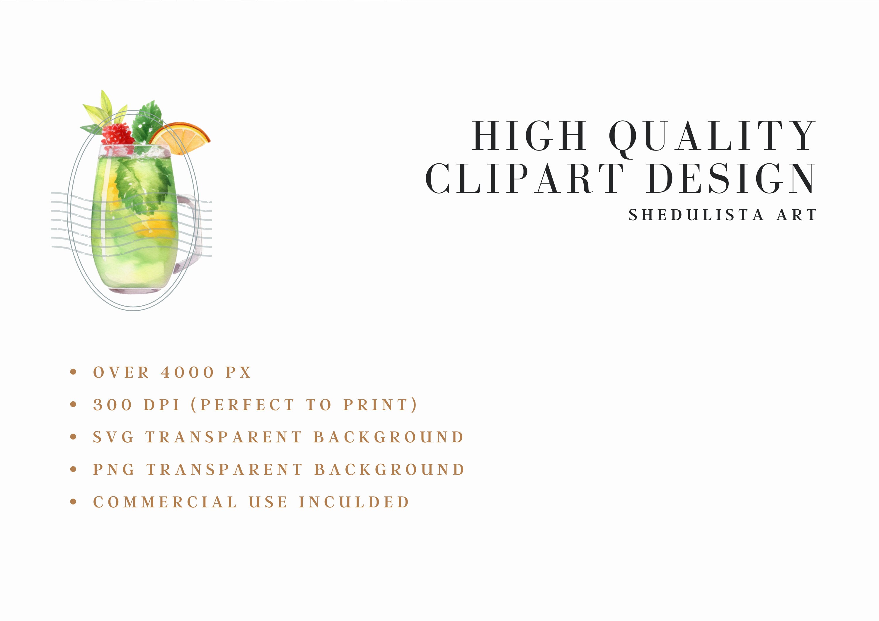 Cocktail Clipart | Watercolor Cocktail Clipart | Zeppelin Cocktail ...