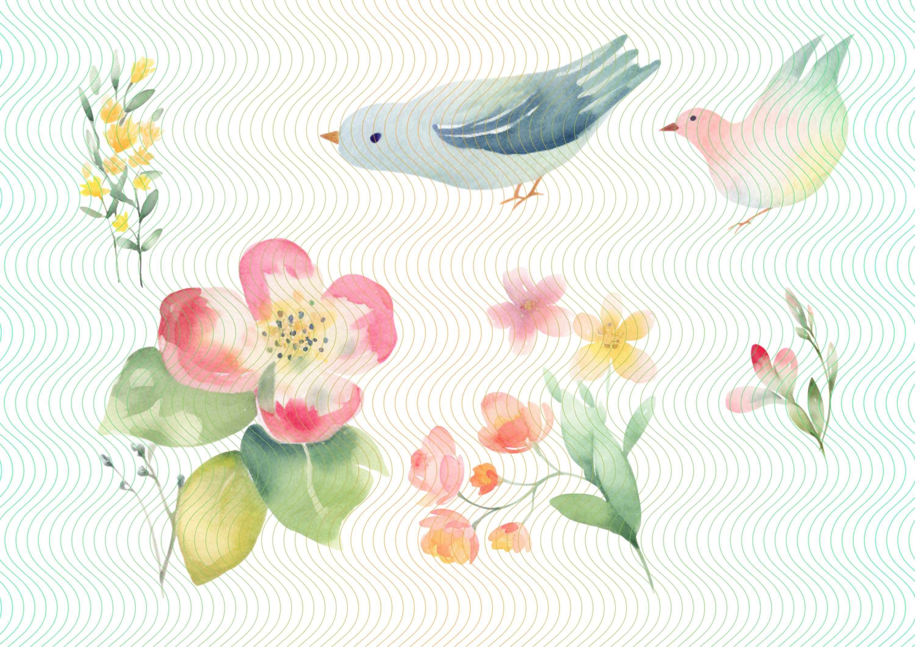 Spring Clip Art Bundle | Bird Clip Art | Spring Clip Art | Watercolor ...