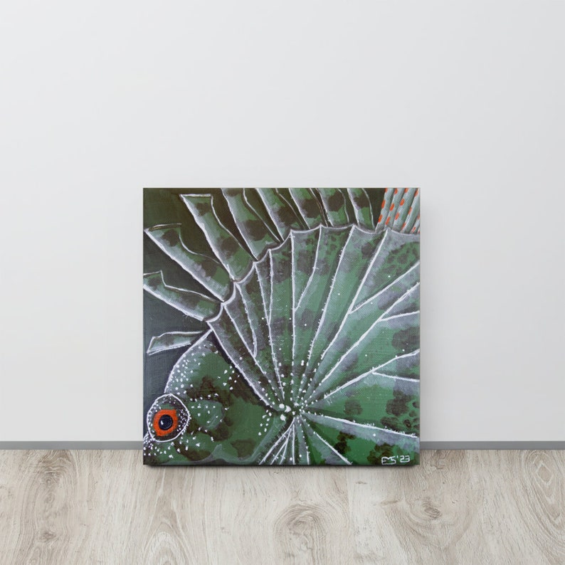 Watcher Canvas Print Hawaiian Green Lionfish, Nohu Pinao, Turkeyfish ...