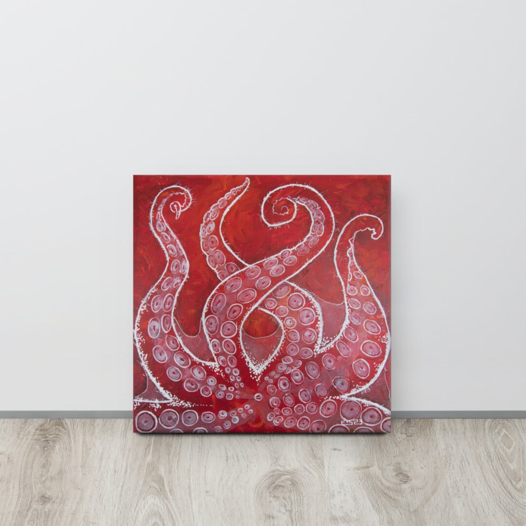 Phoenix - Canvas Print (various Sizes) - Octopus, He'e, Tako - Print of ...