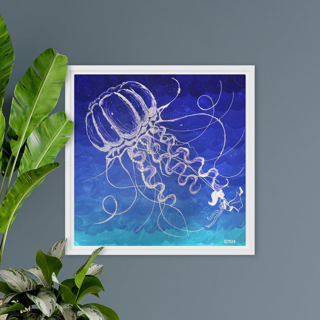 Metronome - Floating Frame Canvas Print (12x12, 16x16) - Jellyfish ...