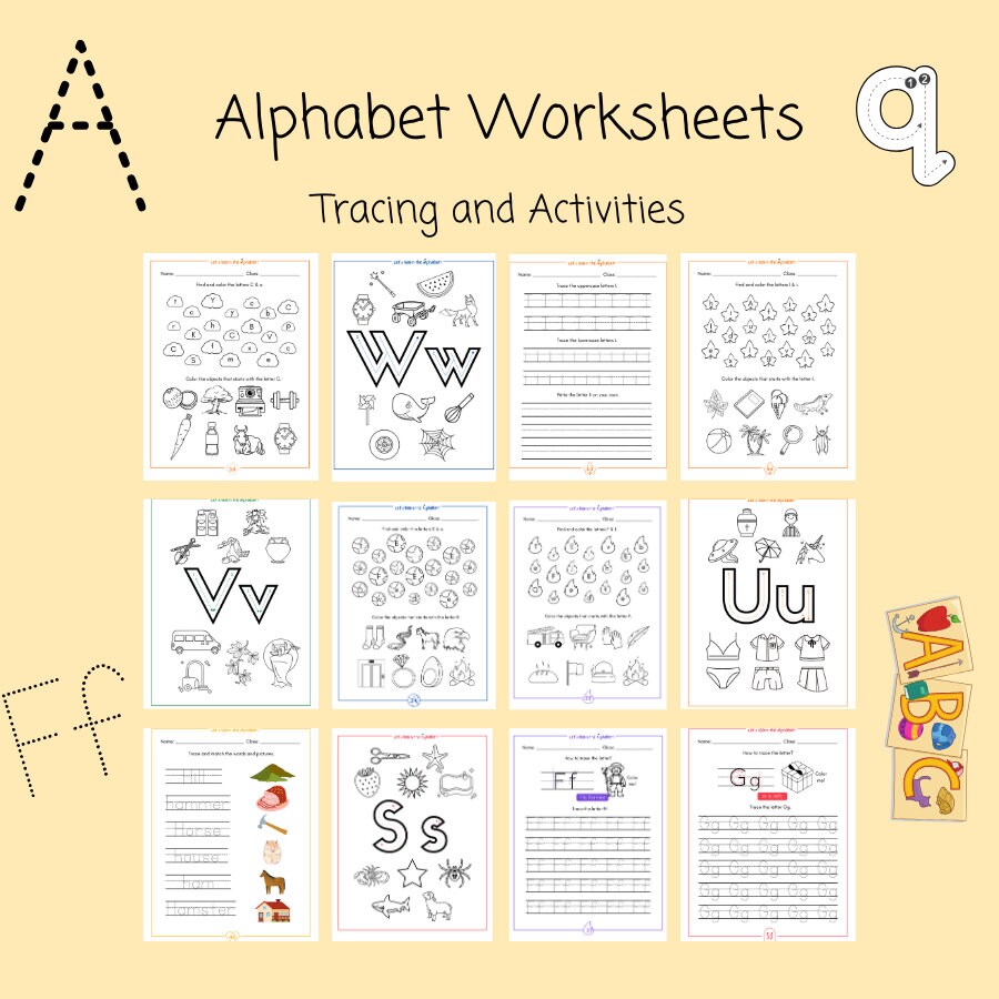 Printable ABC| Alphabet Tracing Worksheets| Alphabet Tracing| Coloring ...