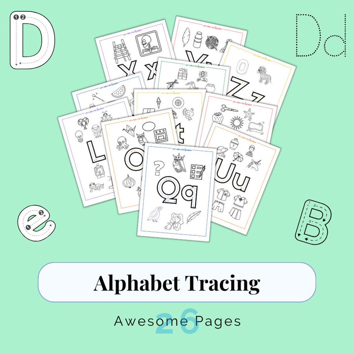 Printable ABC| Alphabet Tracing Worksheets| Alphabet Tracing| Coloring ...