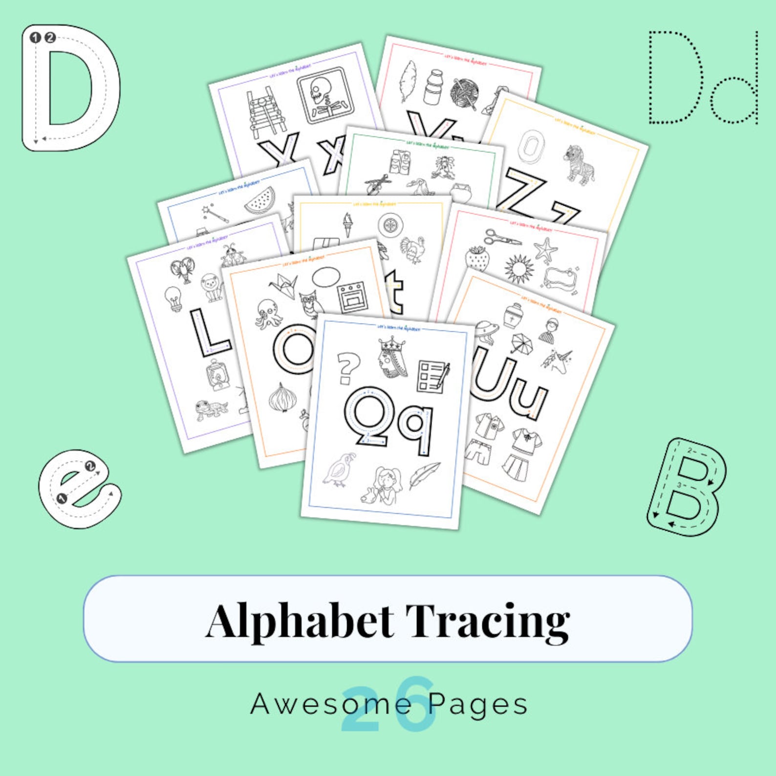 Printable ABC| Alphabet Tracing Worksheets| Alphabet Tracing| Coloring ...