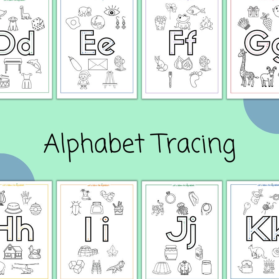 Printable ABC| Alphabet Tracing Worksheets| Alphabet Tracing| Coloring ...