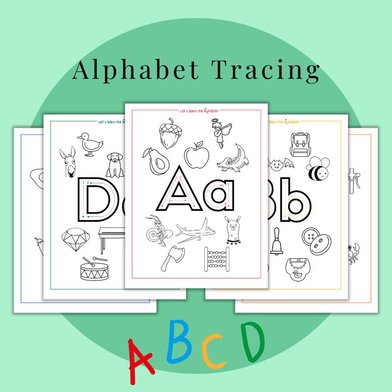 Printable ABC| Alphabet Tracing Worksheets| Alphabet Tracing| Coloring ...