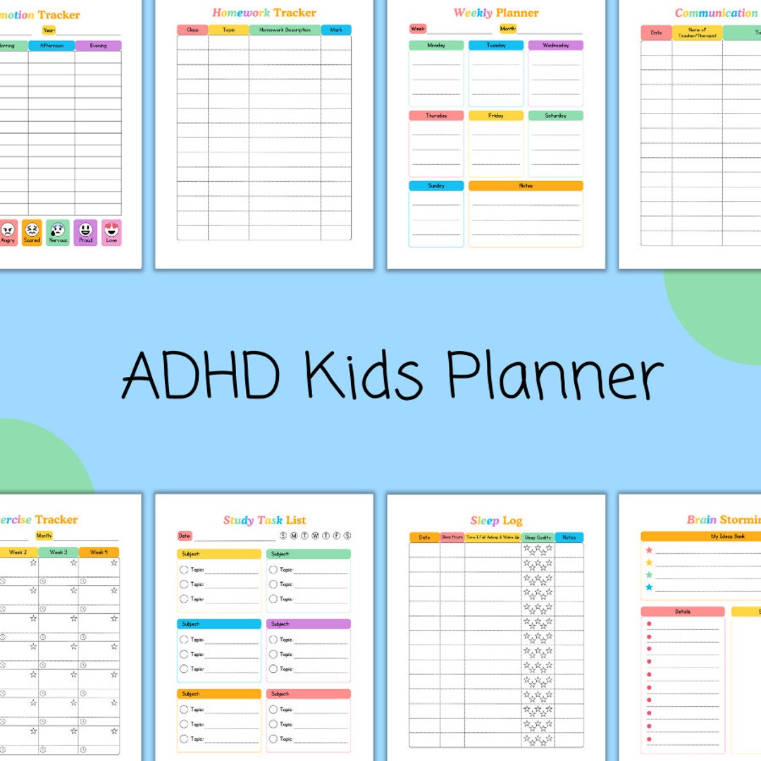 ADHD Planner| Kids ADHD| ASD Planner| Autism Planner| Kids Planner ...