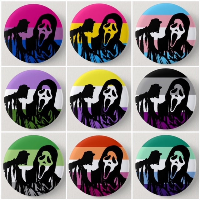 Ghostface Pride Pins - Etsy
