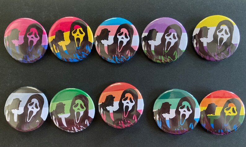 Ghostface Pride Pins - Etsy